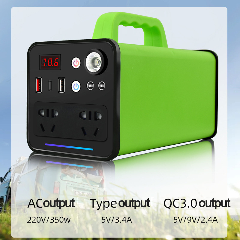 Outdoor Energy Storage Power Supply 350w Large Capacity Portable Mobile ...