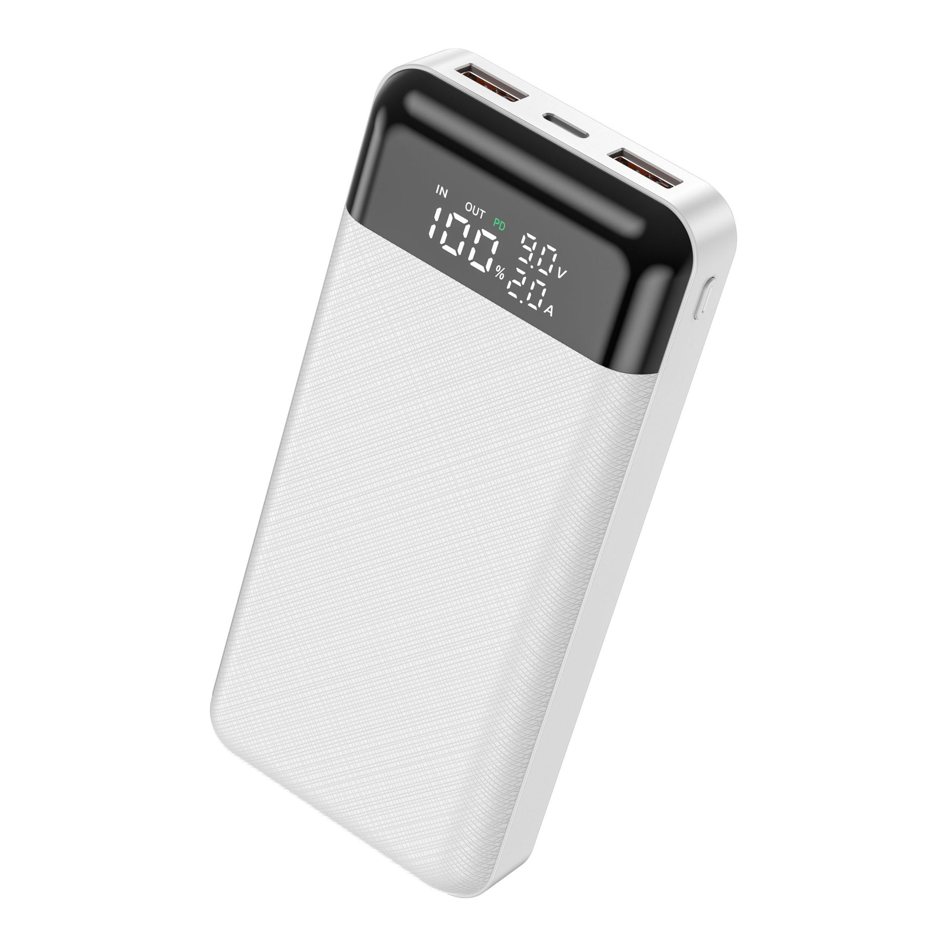 Portable Pd18w Fast Charge Digital Power Bank 20000mah,Mobile Charger ...